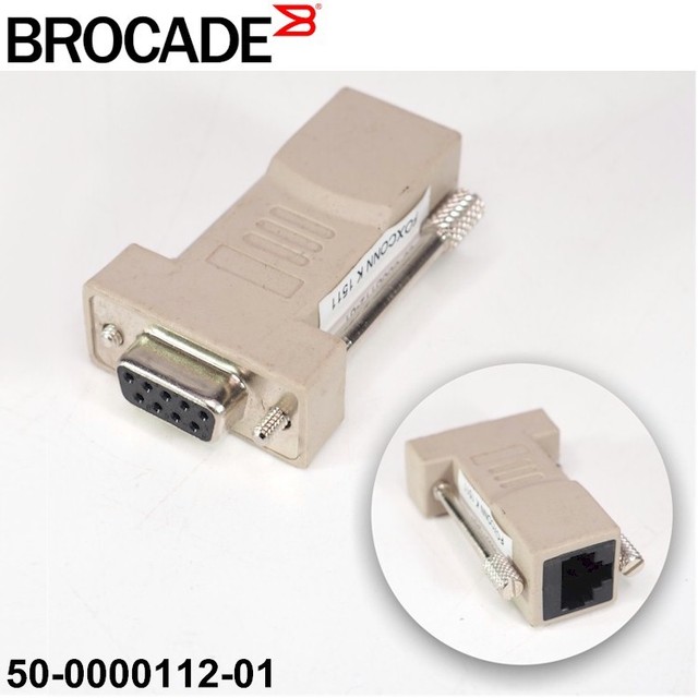Brocade 50-0000112-01 Rj45 to Db9f Serial/rs232 Cable Adapter Ship for ...