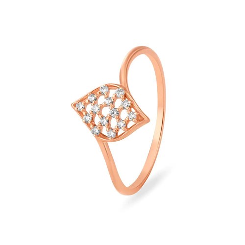 Solid 22K/18K Fine Rose Gold Certified Women And Girls Statement Ring ...