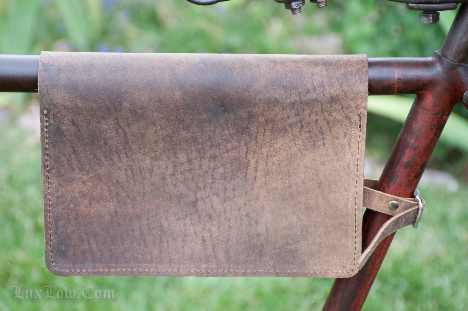 Vintage Brown Leather Bicycle Frame TOOL BAG POUCH Schwinn RoadBike ...