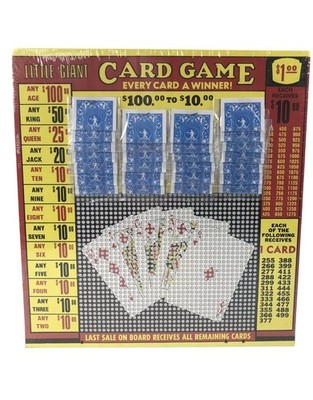 $1.00 LITTLE GIANT CARD Punch Card Money GAME Board Raffle | eBay