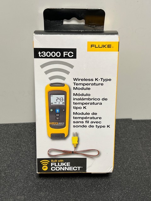 Fluke T3000 FC Wireless K-type Temperature Module for sale online | eBay