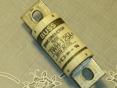 COOPER BUSSMANN BUSS SEMICONDUCTOR FUSE 125 AMP FWH-125A USED | eBay