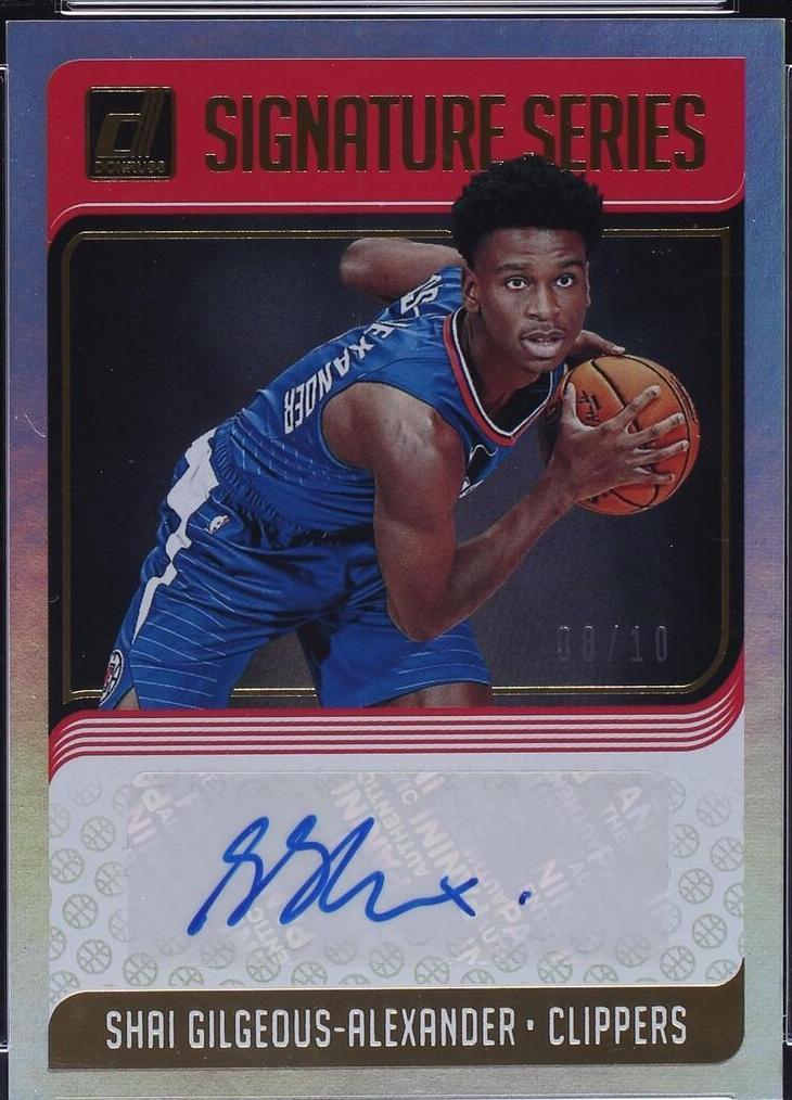 2018-19 Panini Donruss - Signature Series Shai Gilgeous-Alexander #SG ...