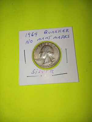 1964 Quarter No Mint Marks Silver Pre Owned | eBay