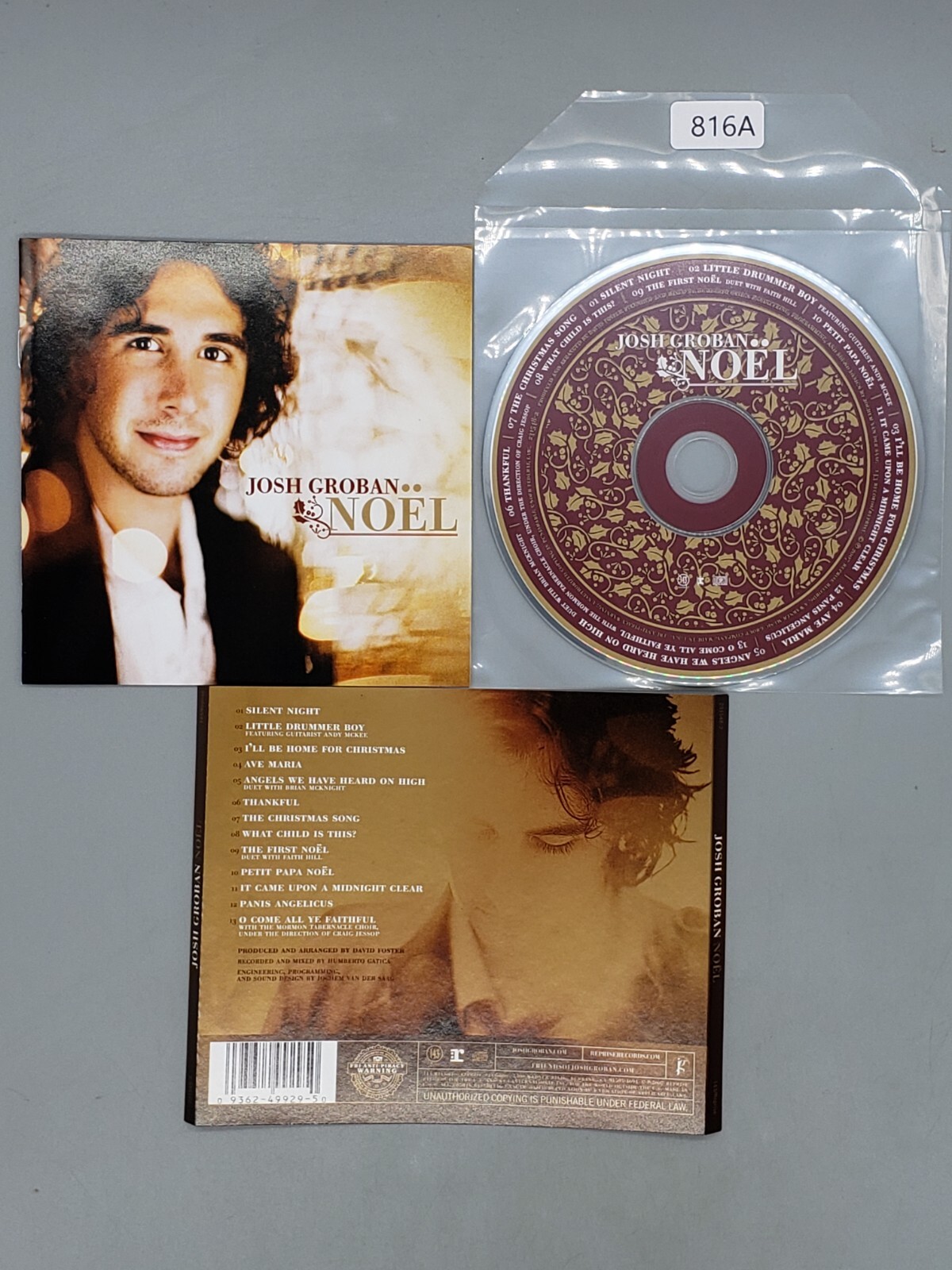 Noël by Josh Groban (CD, Oct-2007) No Case No Tracking 93624992950| eBay