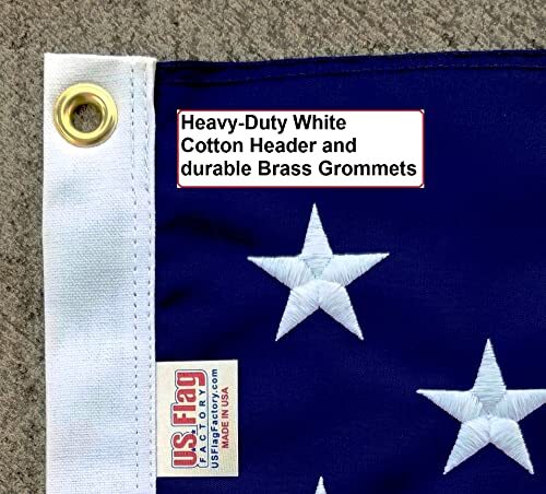 2x3 FT US AMERICAN FLAG (Embroidered Stars & Sewn Stripes) Outdoor ...