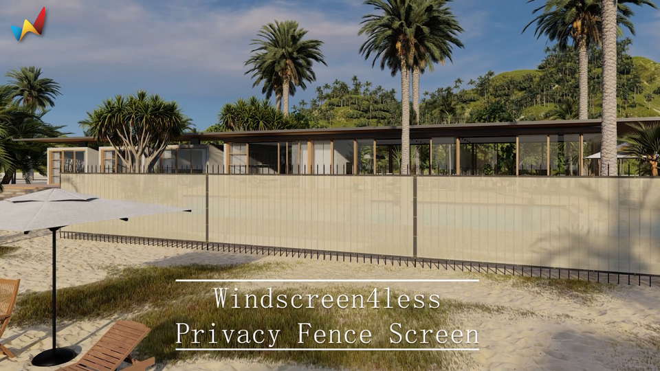 4' 5' 6' 8' Tall Privacy Fence Screen Beige Windscreen Yard Shade Mesh ...
