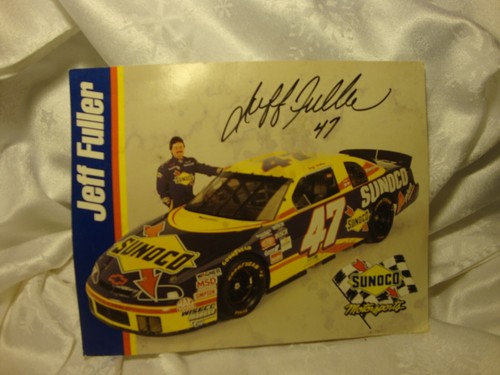 ~ Jeff Fuller ~NASCAR Race Car #47 Signed Collectible Poster Photo (10 ...