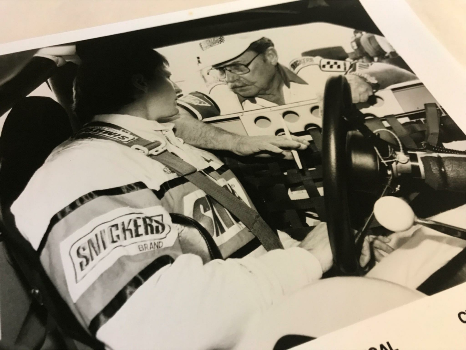 Vtg Bobby Hillin Snickers Buick Regal Harry Hyde Crew Chief Inside Car ...