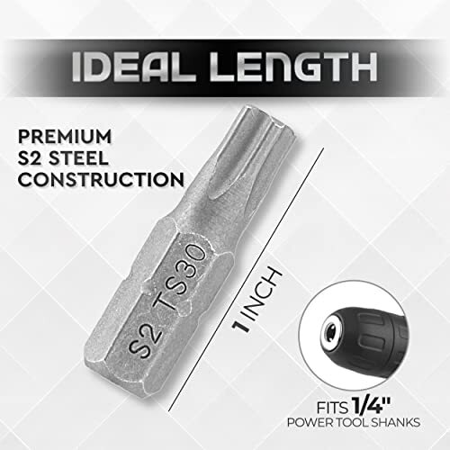 9pc Torx Star 5 Point Security Tamper Proof Driver Bit Set T10 ...