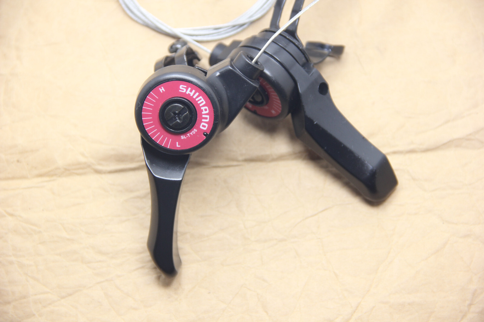 Shimano SL-TY05 Bicycle Bike Trigger Thumb 3 X 5 6 7 Speed Shifter Set ...