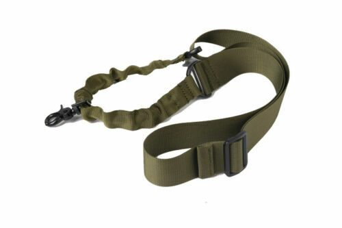 Single One Point Rifle Sling Gun Strap Adjustable Tactical Airsoft Hunt ...