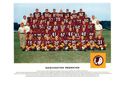 WASHINGTON REDSKINS 8X10 TEAM PHOTOS LOT SET OF 4 1962 1969 1972 1974 ...