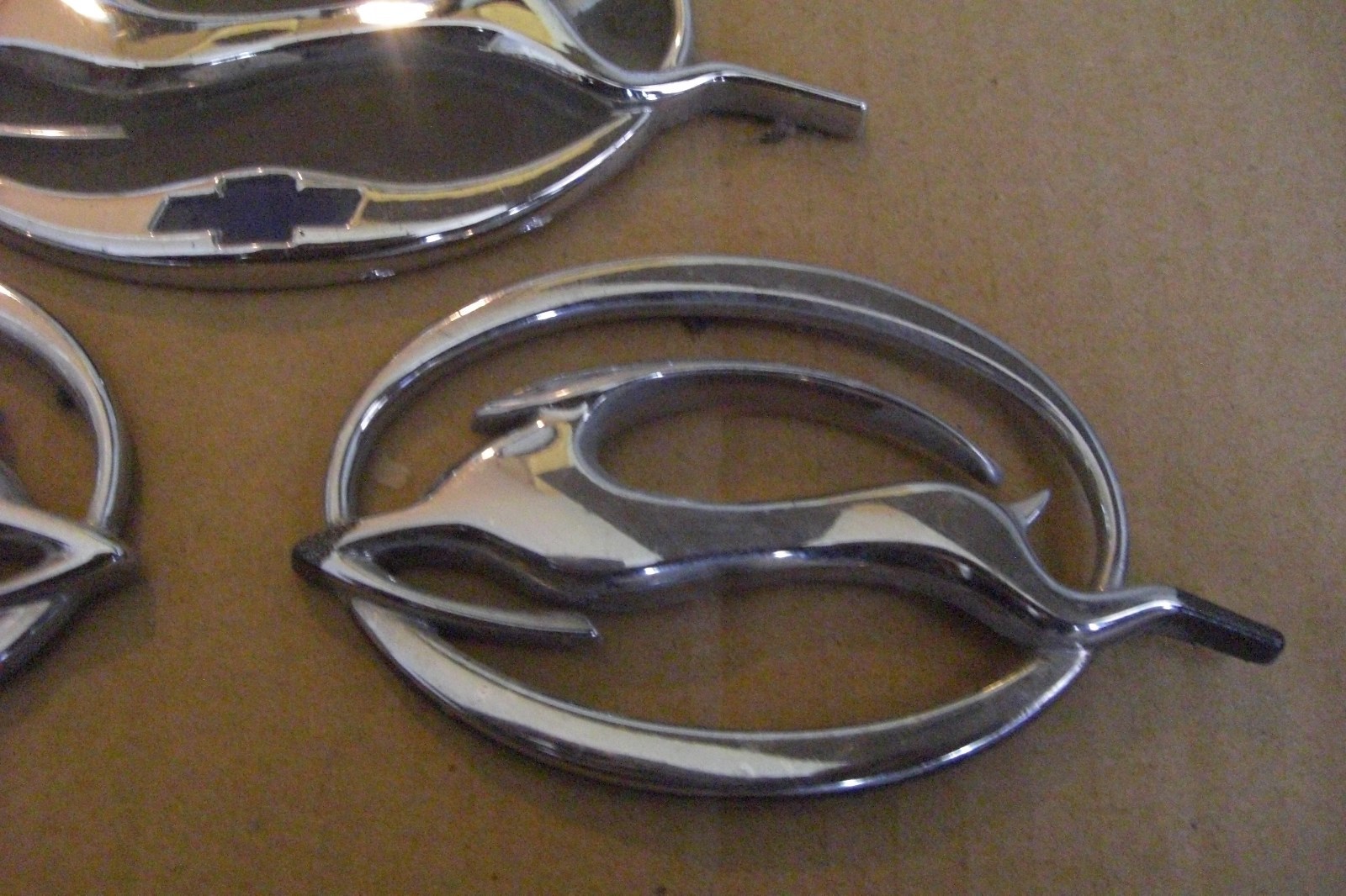 Chevy Impala Chrome Emblems x3 Pair 00-09 Logo GM OEM Badges Rear ...