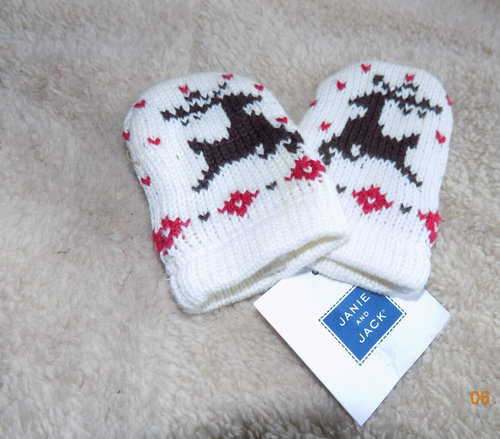 New Jack and jane infant baby winter mittens 0-6 | eBay