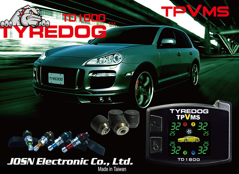 TYREDOG TPVMS TFT Monitor 4 External Sensors TPMS Fit All Sedan DIY ...
