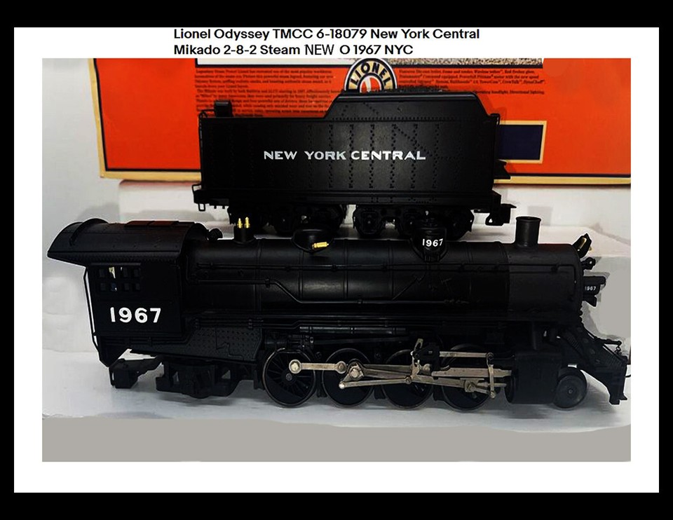 Lionel Odyssey TMCC 6-18079 New York Central Mikado 2-8-2 Steam New In ...
