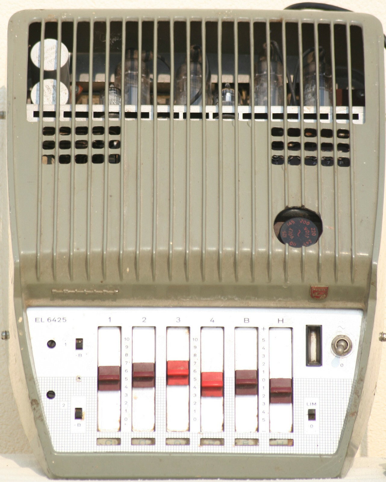 power amplifier tube amp vintage Philips EL 6425 EF86 EL36 cinema valve ...