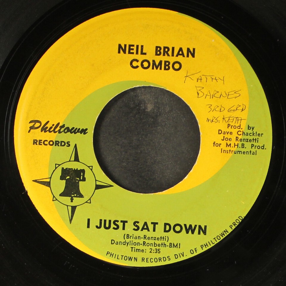 NEIL BRIAN: i just sat down / instro PHILTOWN 7" Single 45 RPM | eBay