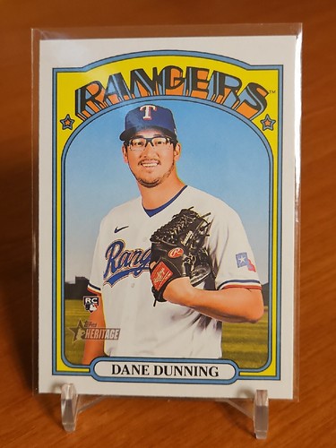 2021 Topps Heritage 651 Dane Dunning Texas Rangers RC Baseball Card | eBay
