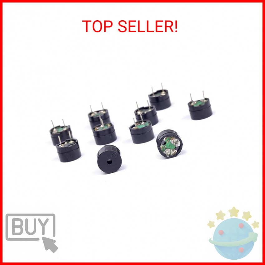 Cylewet 10Pcs 5V 2 Terminals Passive Electronic Alarm Buzzer ...