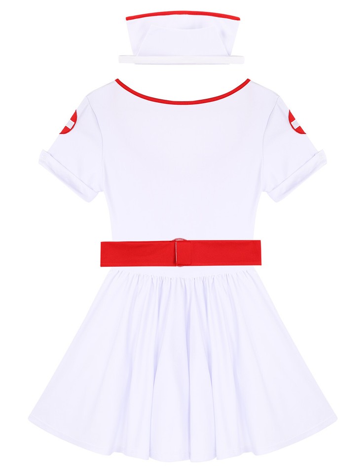 Sexy Women Nurse Doctor Uniform Outfit Costume Halloween Cosplay Fancy ...
