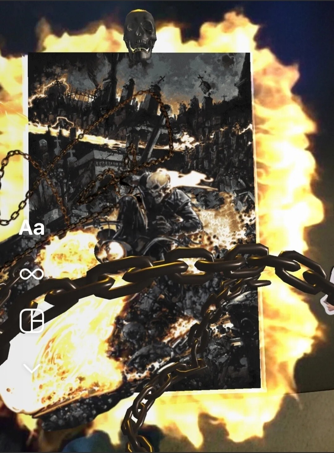 GHOST RIDER #1 Clayton Crain AUGMENTED REALITY "TRIAL BY FIRE" MEGACON ...