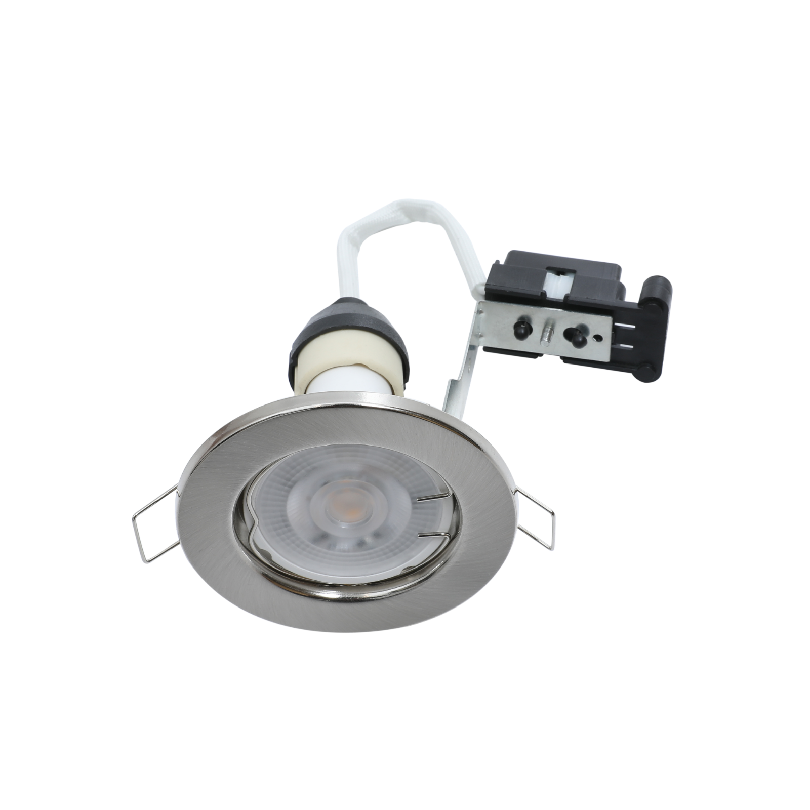 6 X GU10 MAINS 240 VOLT HALOGEN LED RECESSED DOWNLIGHT SPOTLIGHT ...