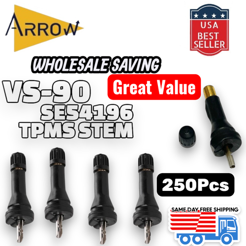 250x TPMS Tire Pressure Monitoring System Snap In Sensor Valve Stem ...