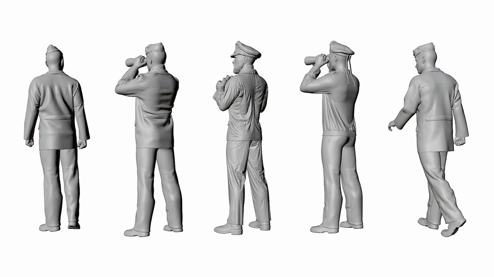WWII Kriegsmarine - U-Boat Crew on the Surface - 5 Figure Set | eBay