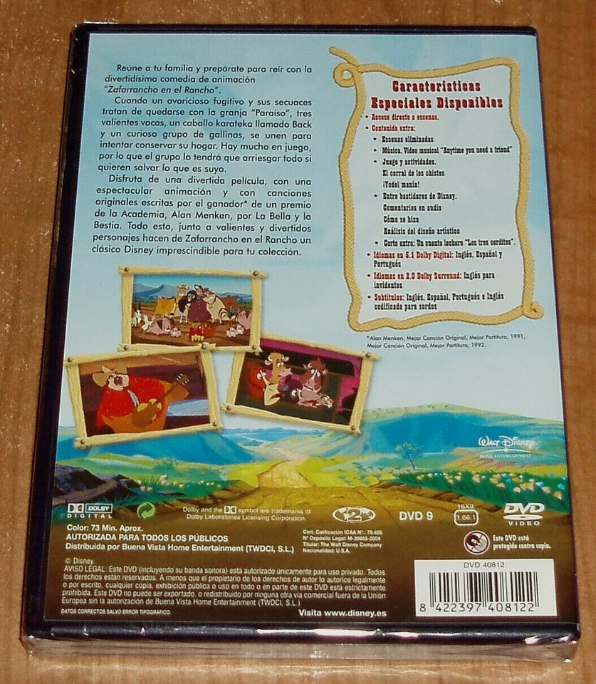 Home IN The Ranch Classic Disney Nº 46 DVD New Sealed (Sleeveless Open ...