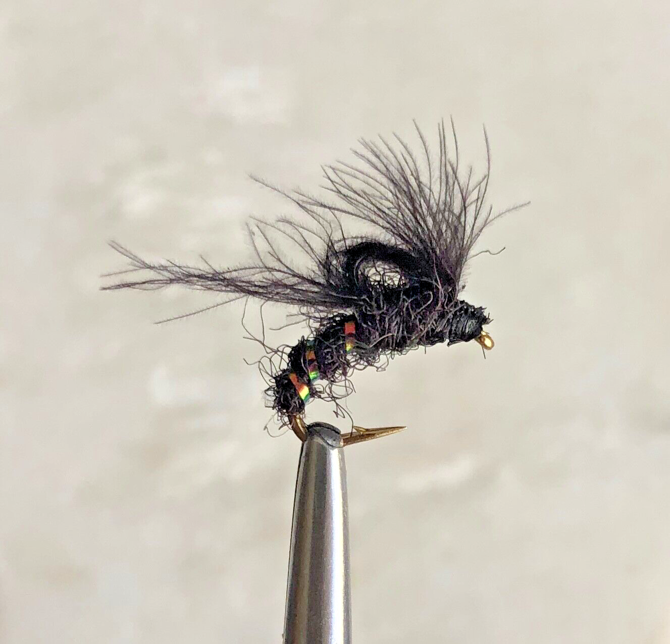 CDC CADDIS EMERGER BLACK Bubble Back Flies 12 x SIZE #14 | eBay