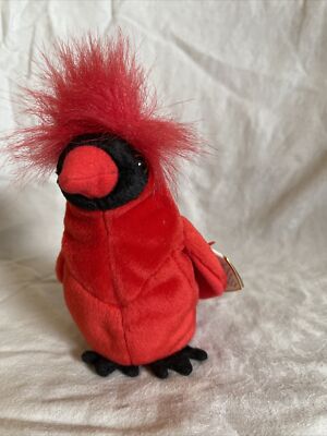 TY Mac the Cardinal beanie baby - Retired - RARE - NEW Mint ERROR ...