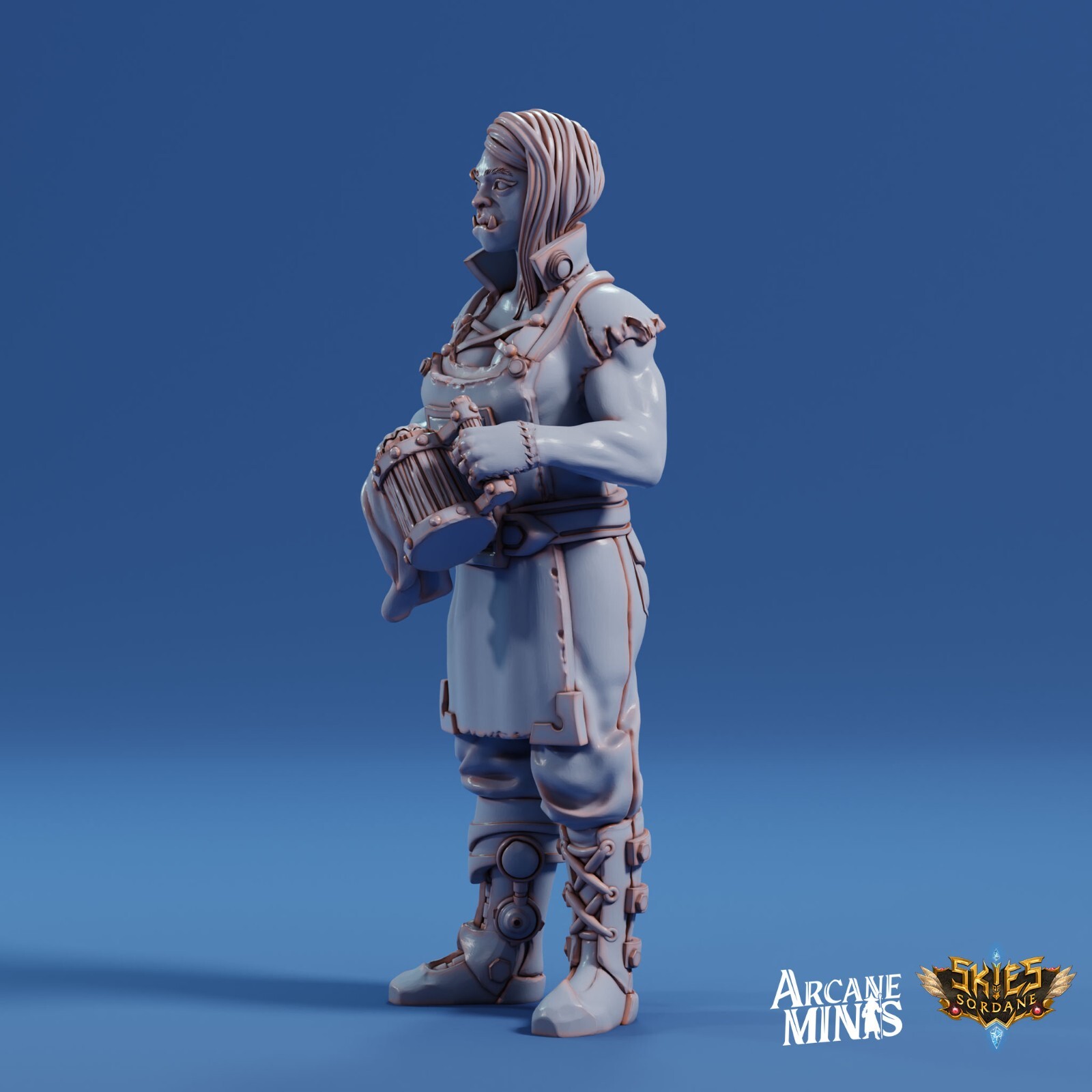 Half-Orc Tavern Owner Barmaid | Pose 1 | Dungeons and Dragons D&D ...