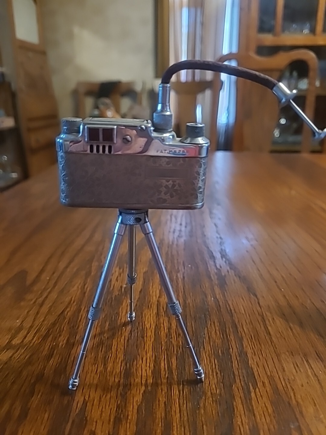 Vtg 1940s Silver Lumix Photo Lite Tri Pod Camera Lighter Occupied Japan ...