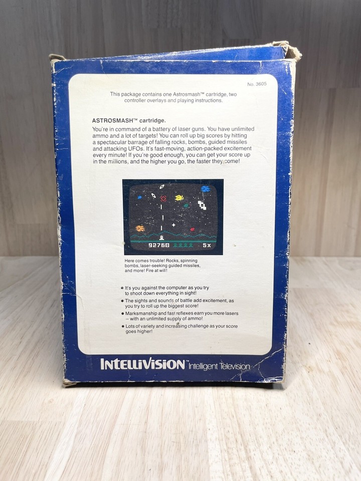 Astrosmash (Intellivision, 1981) - Complete With Manual & Joystick ...