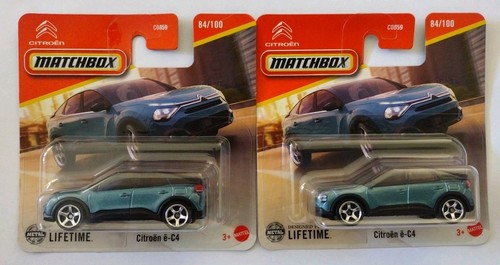 Two MATCHBOX Short Card CITROEN E-C4 BLUE 84/125. ' New, Free Shipping ...