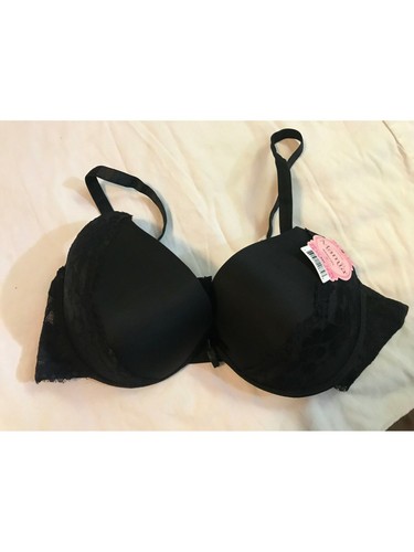 MAMIA Intimates Black Hook & Eye Adjustable Everyday Underwire Bra Size ...