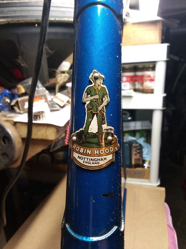 Vintage Robin Hood Bicycle Frame From England With Badge | eBay