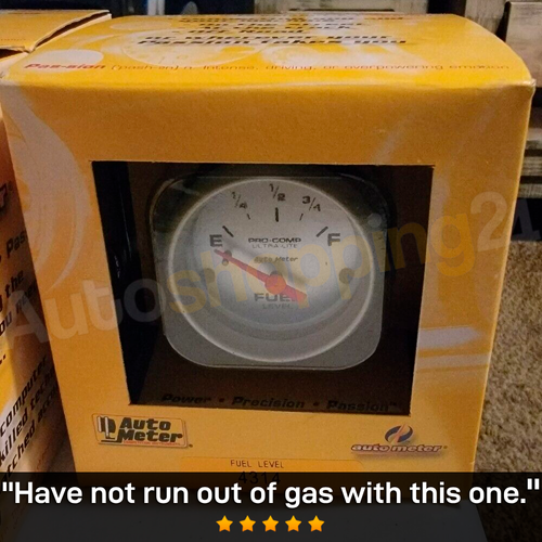 Auto Meter 4314 2-1/16" Ultra-Lite Electric Fuel Level Gauge | eBay