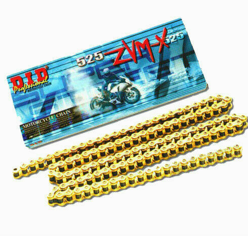 DID 525 ZVM-X Gold X-Ring Superbike Drive Chain 525 - 118 Links | eBay