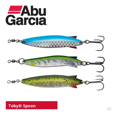 Abu Garcia Toby Spoon Lures - Perch Pike Salmon Sea Trout Bass Pollock ...