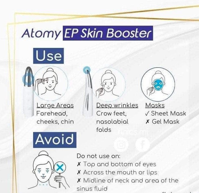 ATOMY EP Skin Booster Self Home Skin Care device 4 Light Modes Korean ...