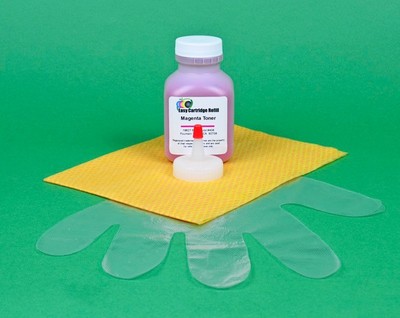 Okidata C5100n C5150n C5200n C5300n Magenta Toner Refill Kit. 150gr. 5K ...