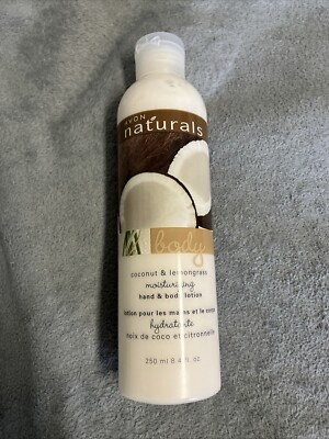 Avon Naturals Coconut & Lemongrass Moisturizing Hand & Body Lotion 8.4 ...