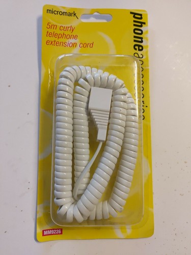 5m Curly Telephone Extension Cord Cable | eBay UK