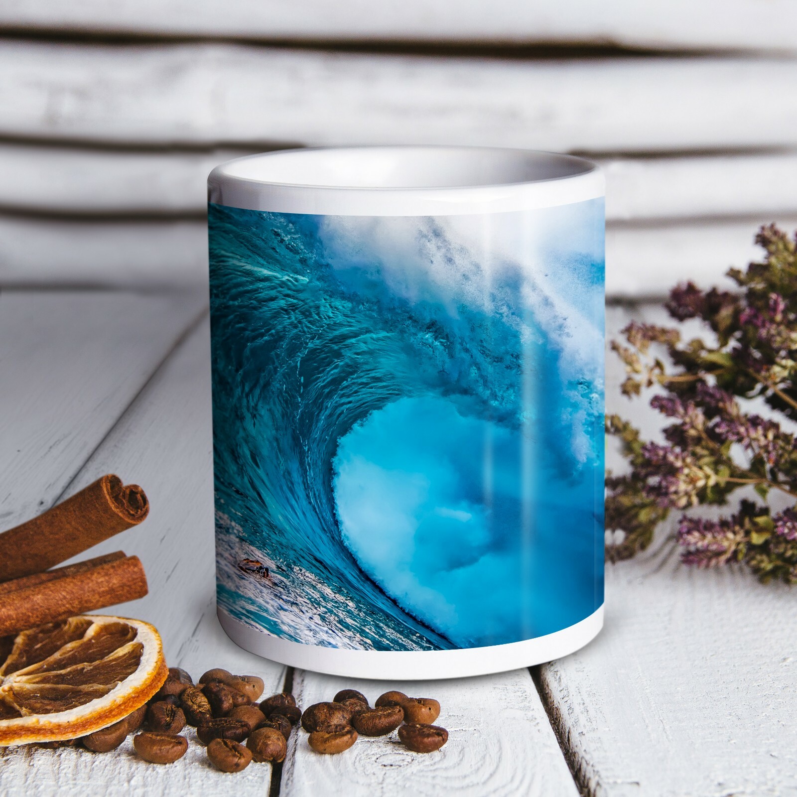 Stunning Wave - Drinks Mug Cup Kitchen Birthday Office Fun Gift #16969 ...