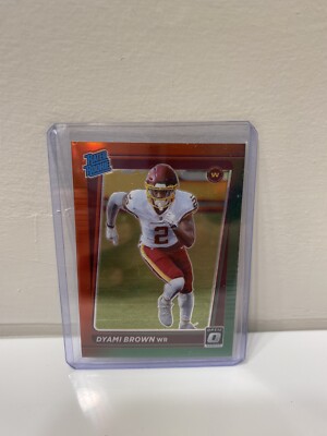 2021 Donruss Dyami Brown Rated Rookie Red & Green Holiday Prizm | eBay