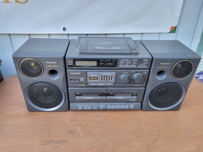 Panasonic RX-DT680 Portable Boombox Radio CD Cassette System, Plays ...