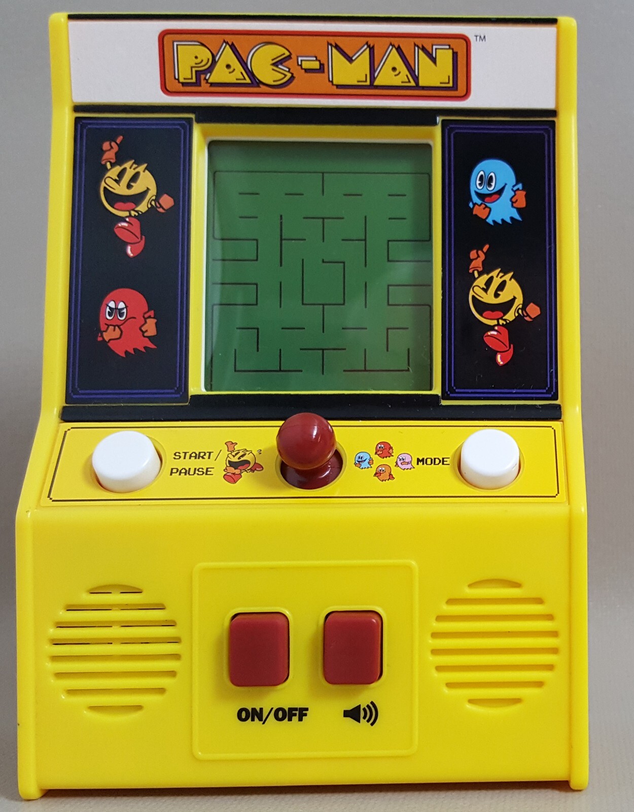 PAC-MAN Mini Arcade Game 6" Handheld Machine Basic Fun Portable Battery ...